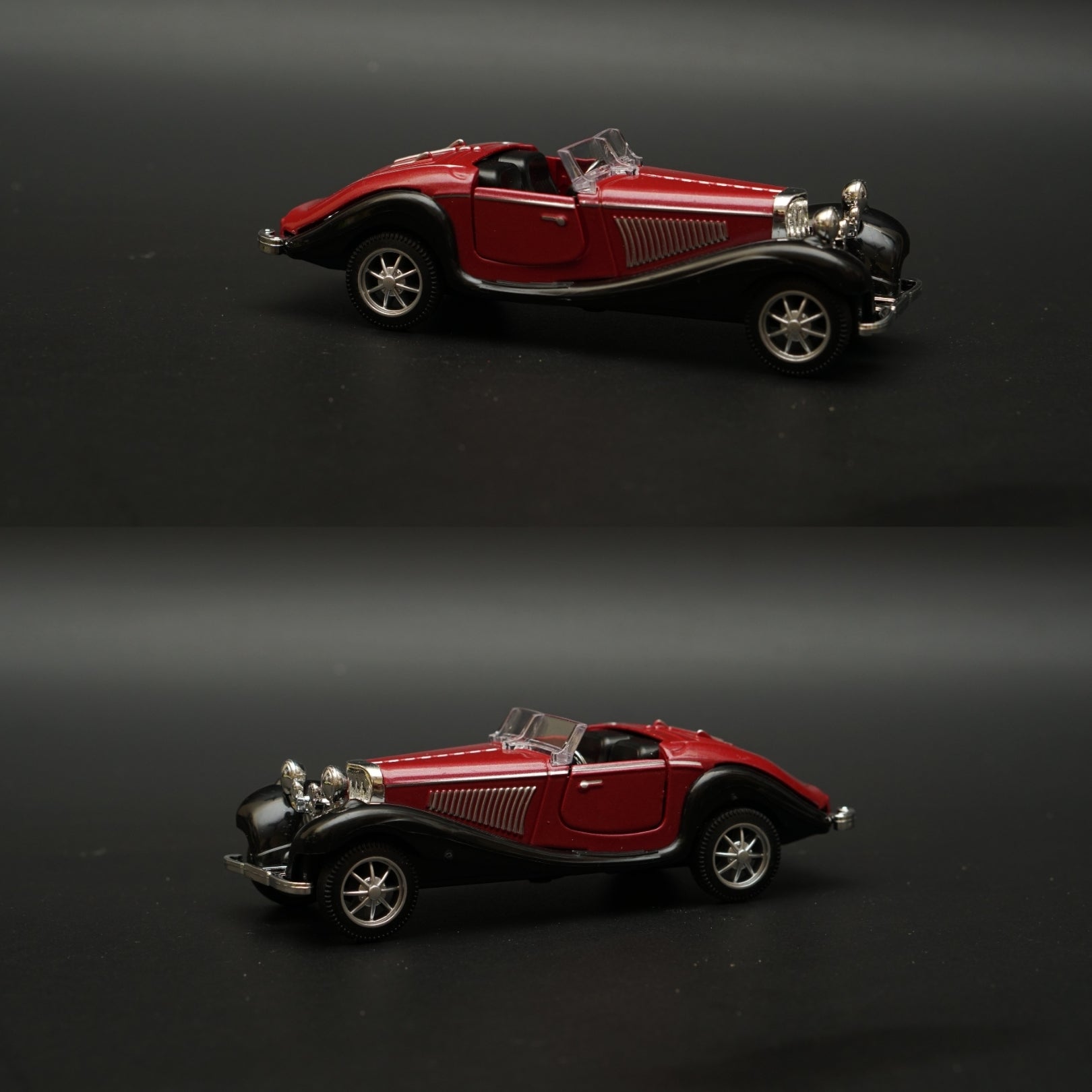 1:36 Mercedes-Benz 500K Vintage Car Brown (Open top) – Kunju Vandi